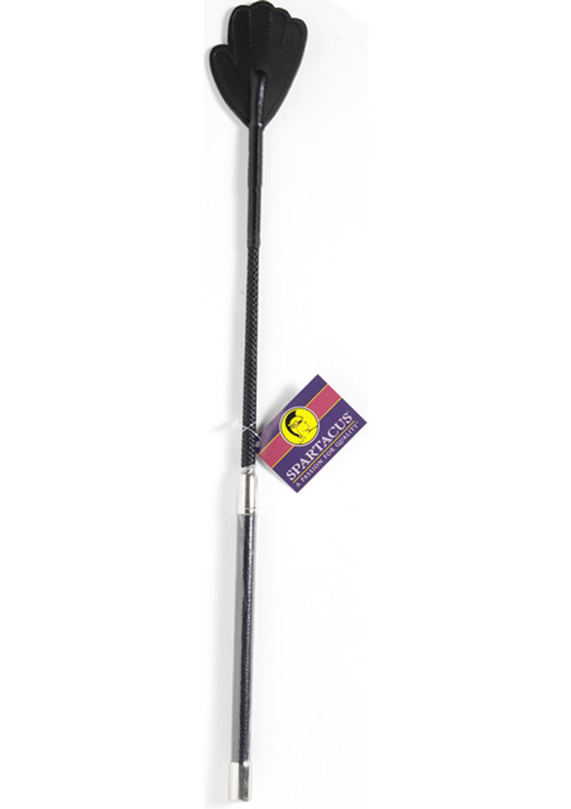 Black Hand Bat Crop 20 Inch Black - Feel The Vibration